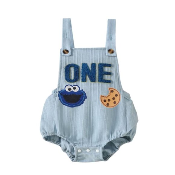 boutique | Matching Sets | Cookie Monster Romper Outfit Smash First ...
